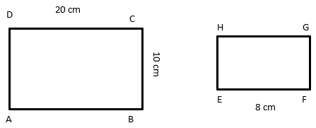 Jika persegi panjang ABCD sebangun dengan persegi ...