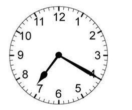 Sudut terkecil yang dibentuk saat pukul 07:20 adal...