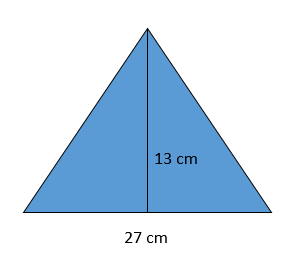 Sebuah syal berbentuk segitiga dengan sisi alas sa...