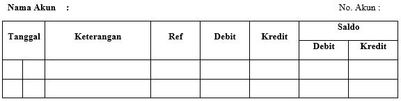 Berbeda dengan format buku besar umum, dalam forma...