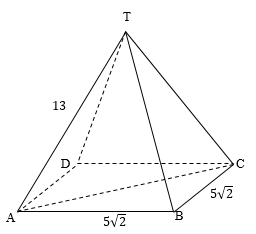 Diketahui limas segi empat beraturan T.ABCD. Jika ...