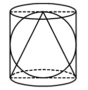 Hitung perbandingan volume tabung : bola : kerucut...