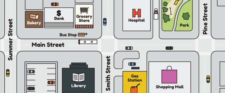 What place is in Main street?