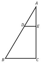 Diketahui pada segitiga ABC dengan siku-siku di C,...